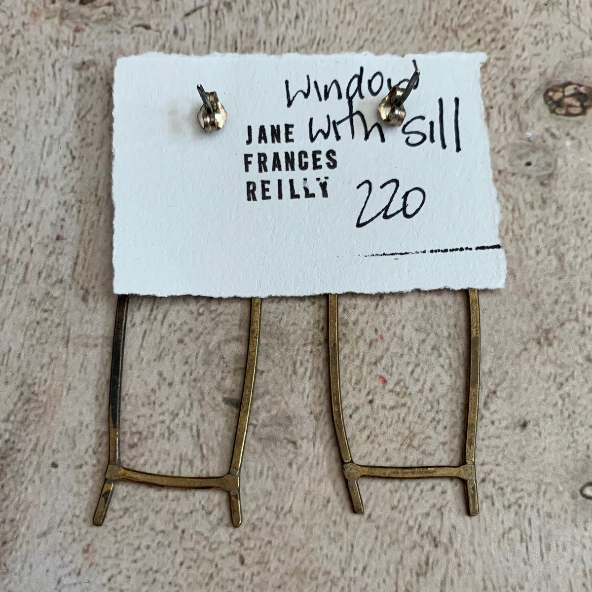 Jane Frances Reilly - Window with Sill Earrings – Hand Make Create
