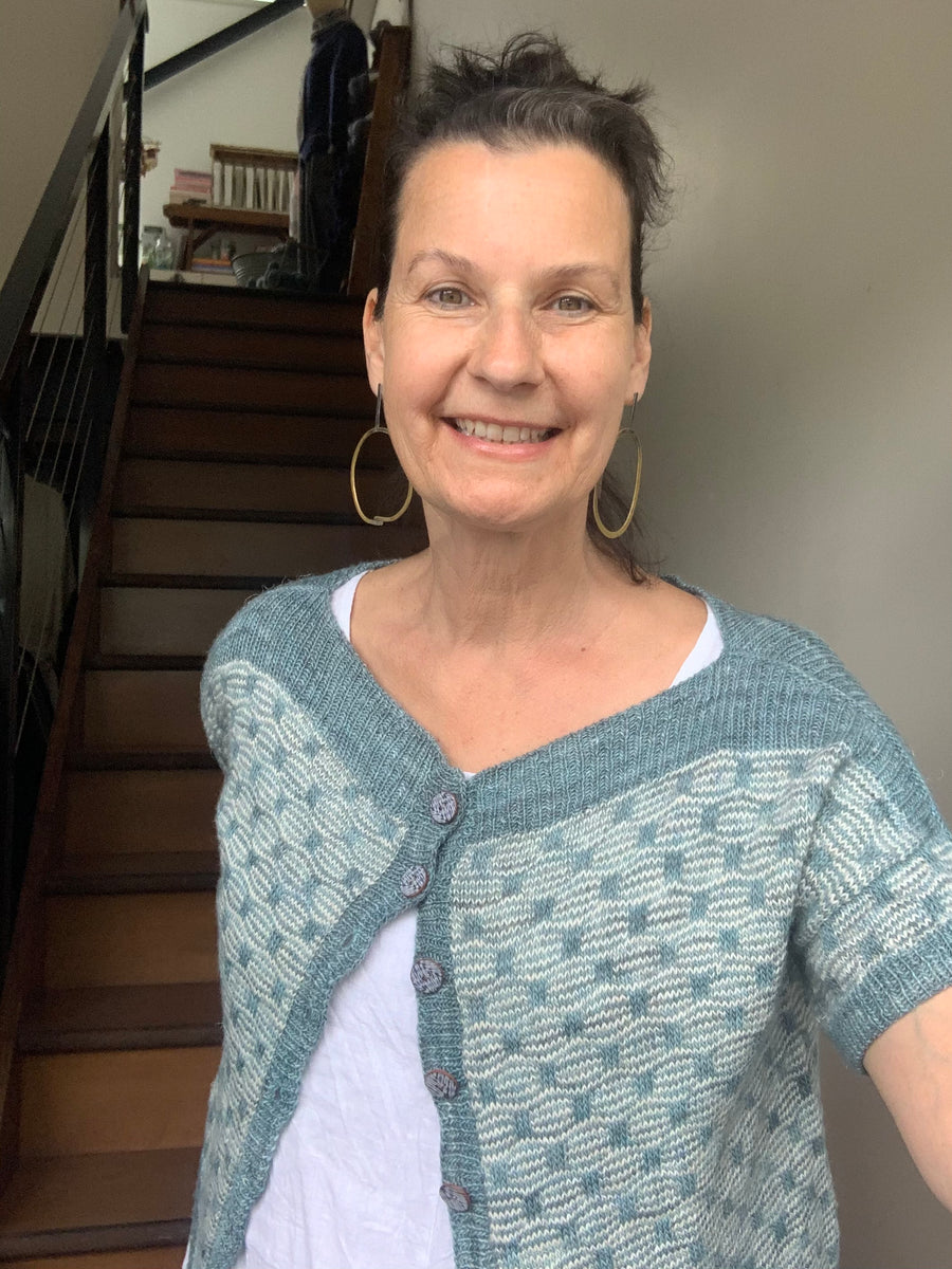 Hey Sailor! by Andrea Mowry KOKON BLEU Yarn Kit Cropped Version Sizes ...