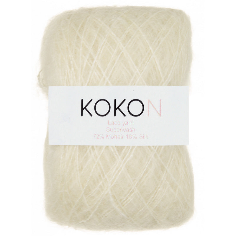 Shelly Pullover Kokon Kidsilk Lace Yarn Kit Sizes 1, 2 and 3 - Ice ...